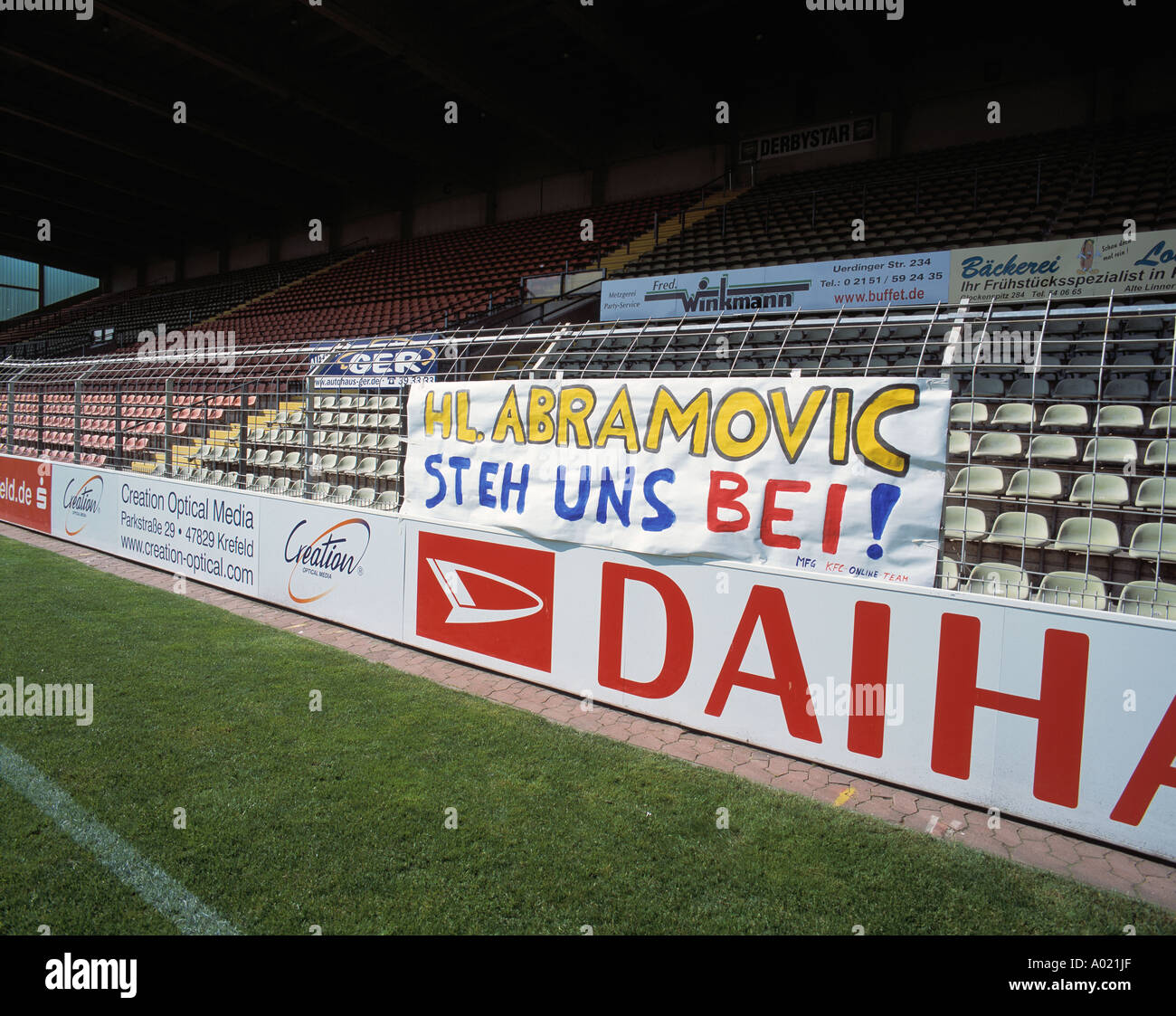 Football stadium advertising boards hi-res stock photography and images ...
