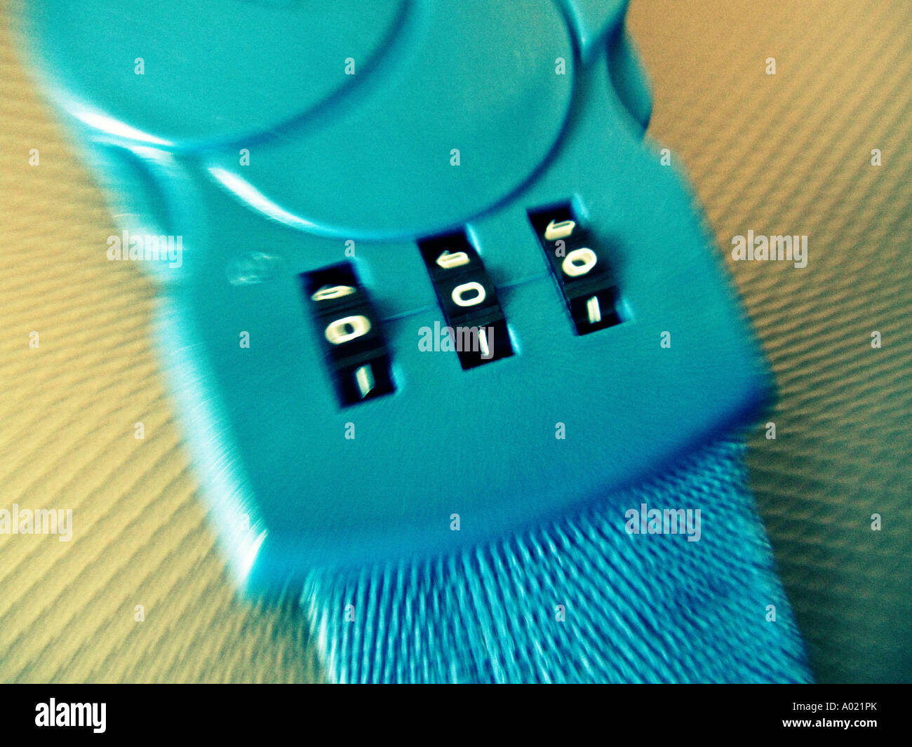 Detail of suitcase security lock Stock Photo - Alamy