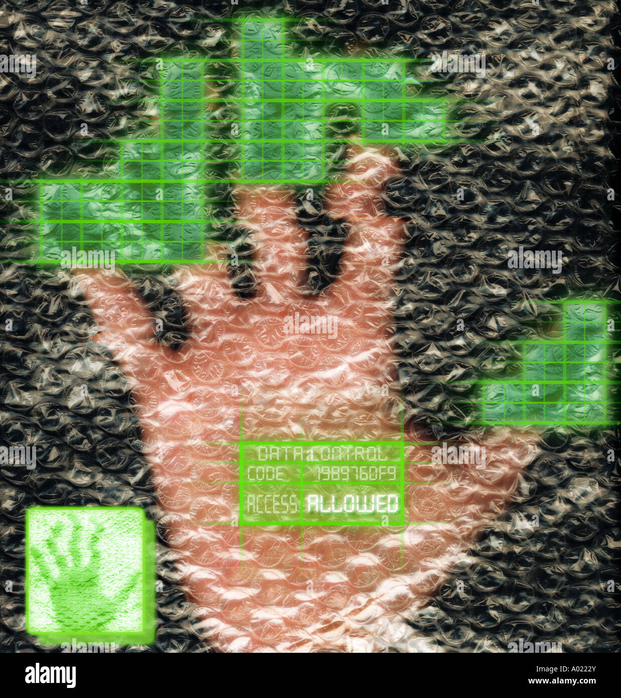 Hand over a digital sensor Stock Photo - Alamy