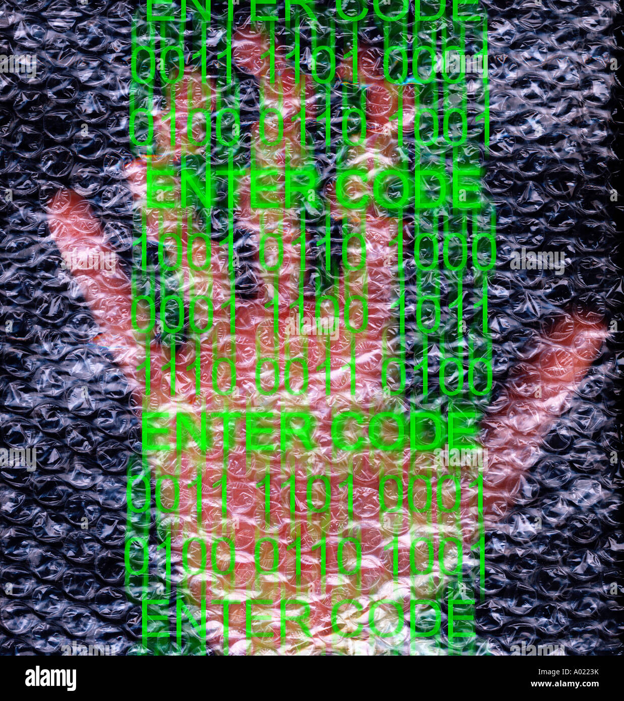 Hand over a digital sensor Stock Photo - Alamy