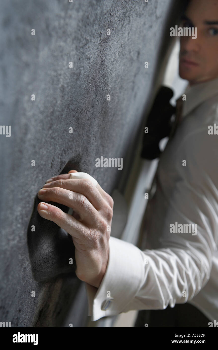 20s man climbing hi-res stock photography and images - Alamy