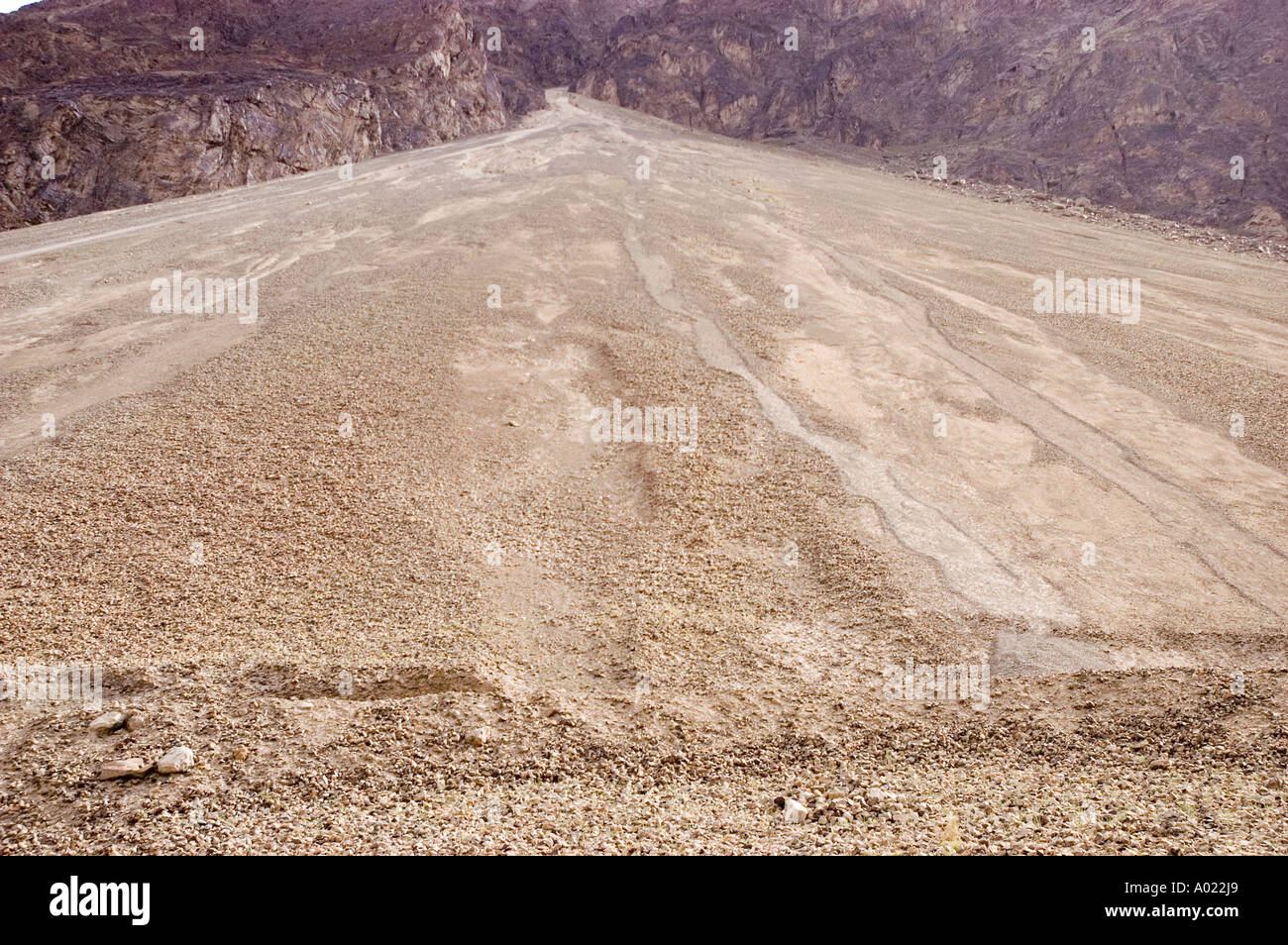 Giant scree slope in mountain Nubra valley Ladakh India Stock Photo - Alamy