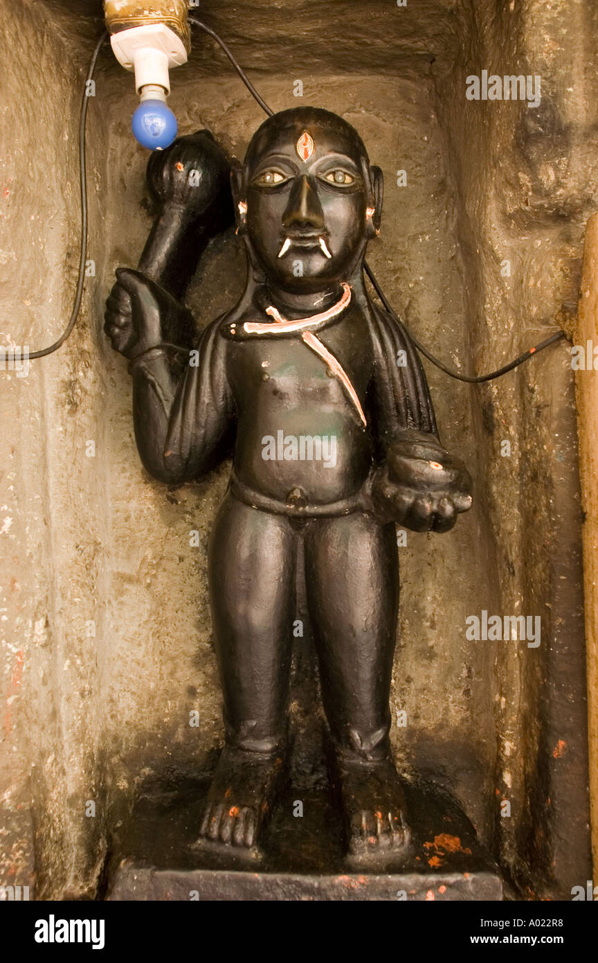 Black Kali deity statue in Mandi temple Himachal Pradesh India Stock ...