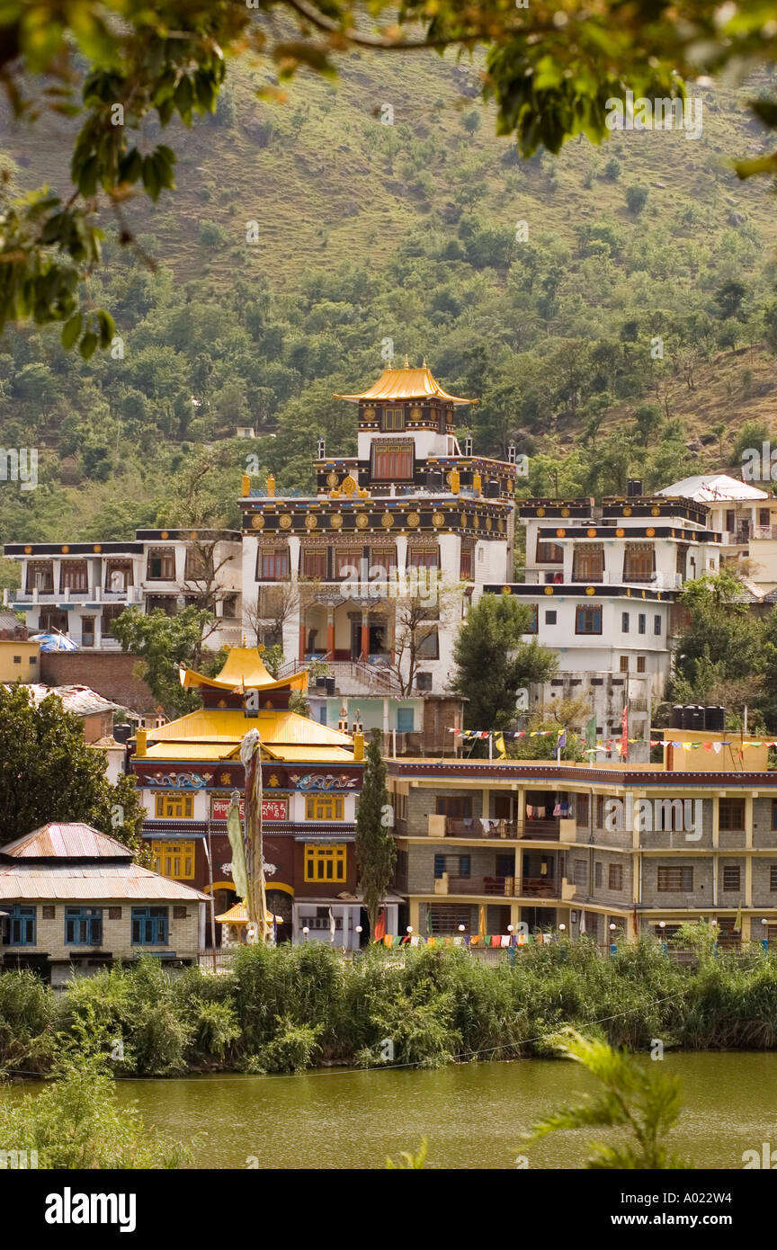 Drukpa Kagyu up and Nyingma monastery in Tso Pema lake Revalsar India ...