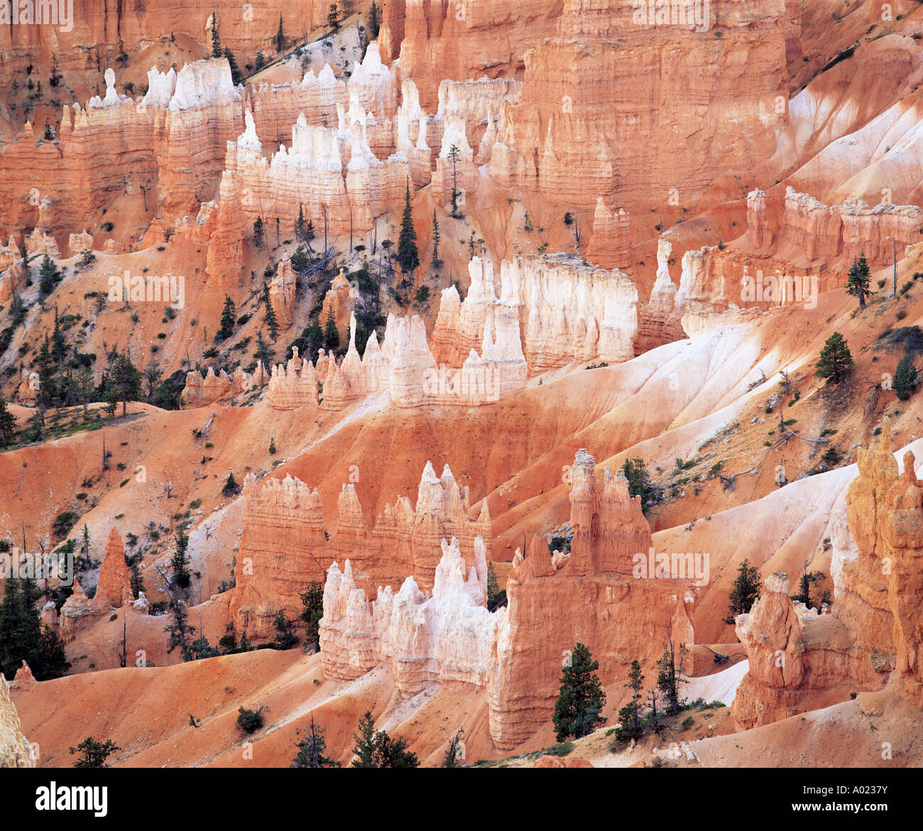 Striated rock formations, elevated view Stock Photo - Alamy