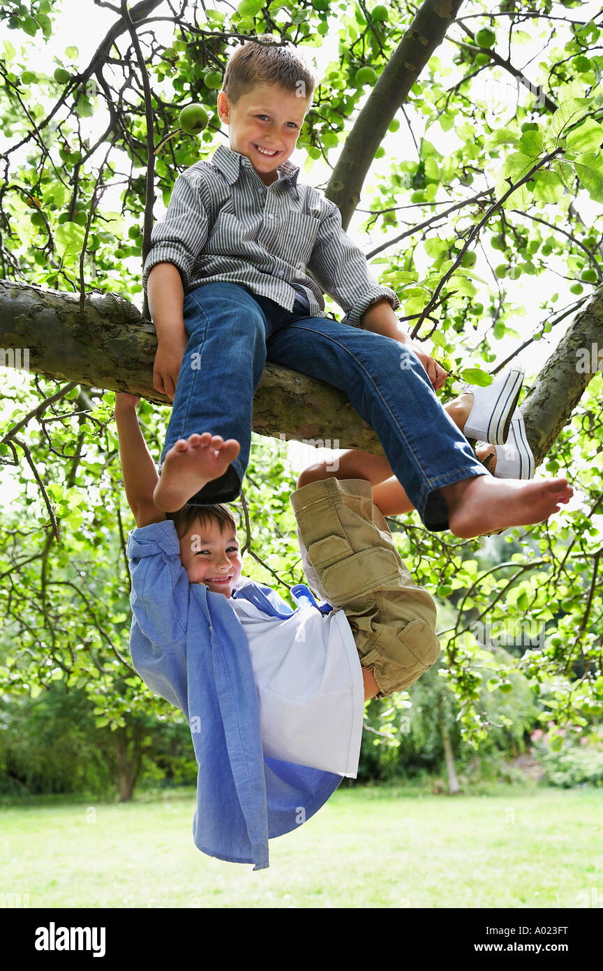Two boys fun activities hi-res stock photography and images - Alamy