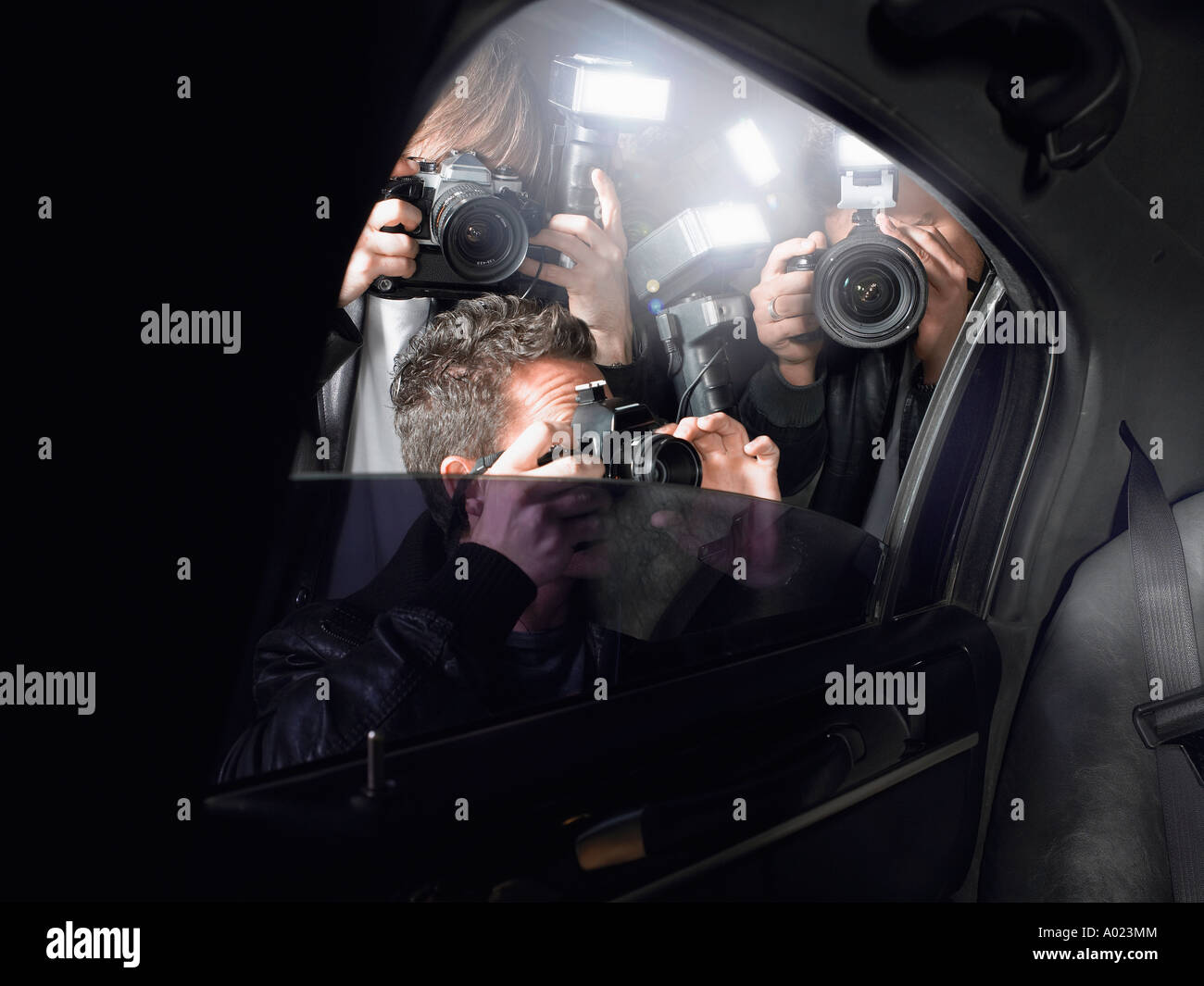 Paparazzi car window hi-res stock photography and images - Alamy