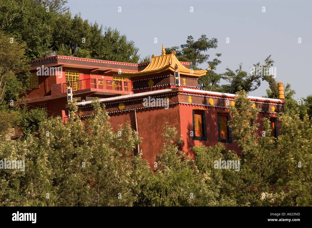 Drikung Kagyu monastery in Tso Pema lake Revalsar India Stock Photo - Alamy
