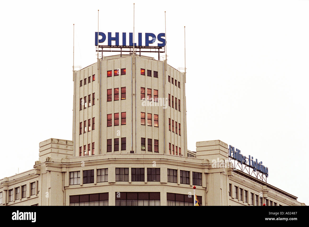 Netherlands Holland Eindhoven centre face of old Philips headquarters ...