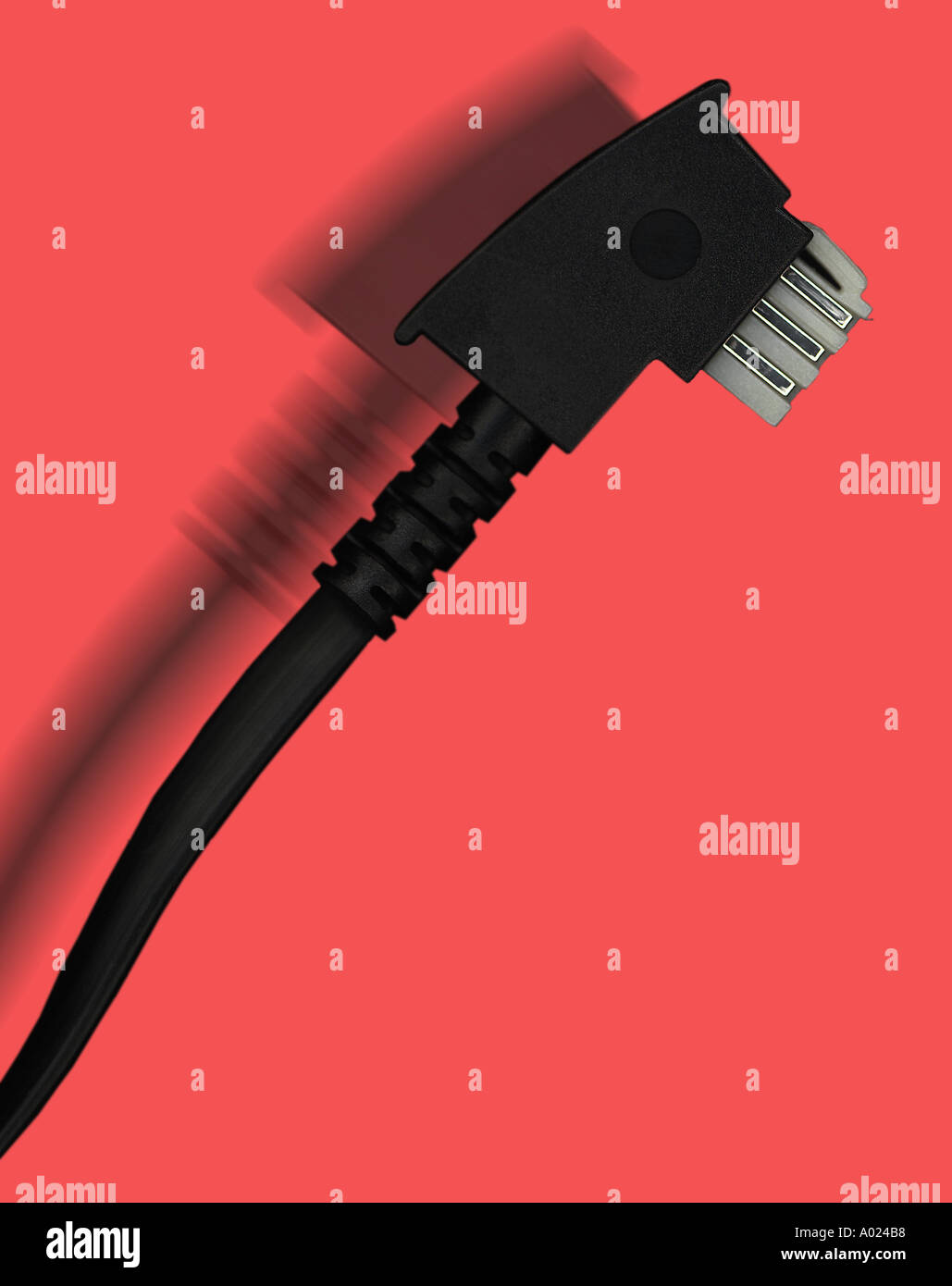 german TAE-F telephone connection wire and plug Stock Photo - Alamy