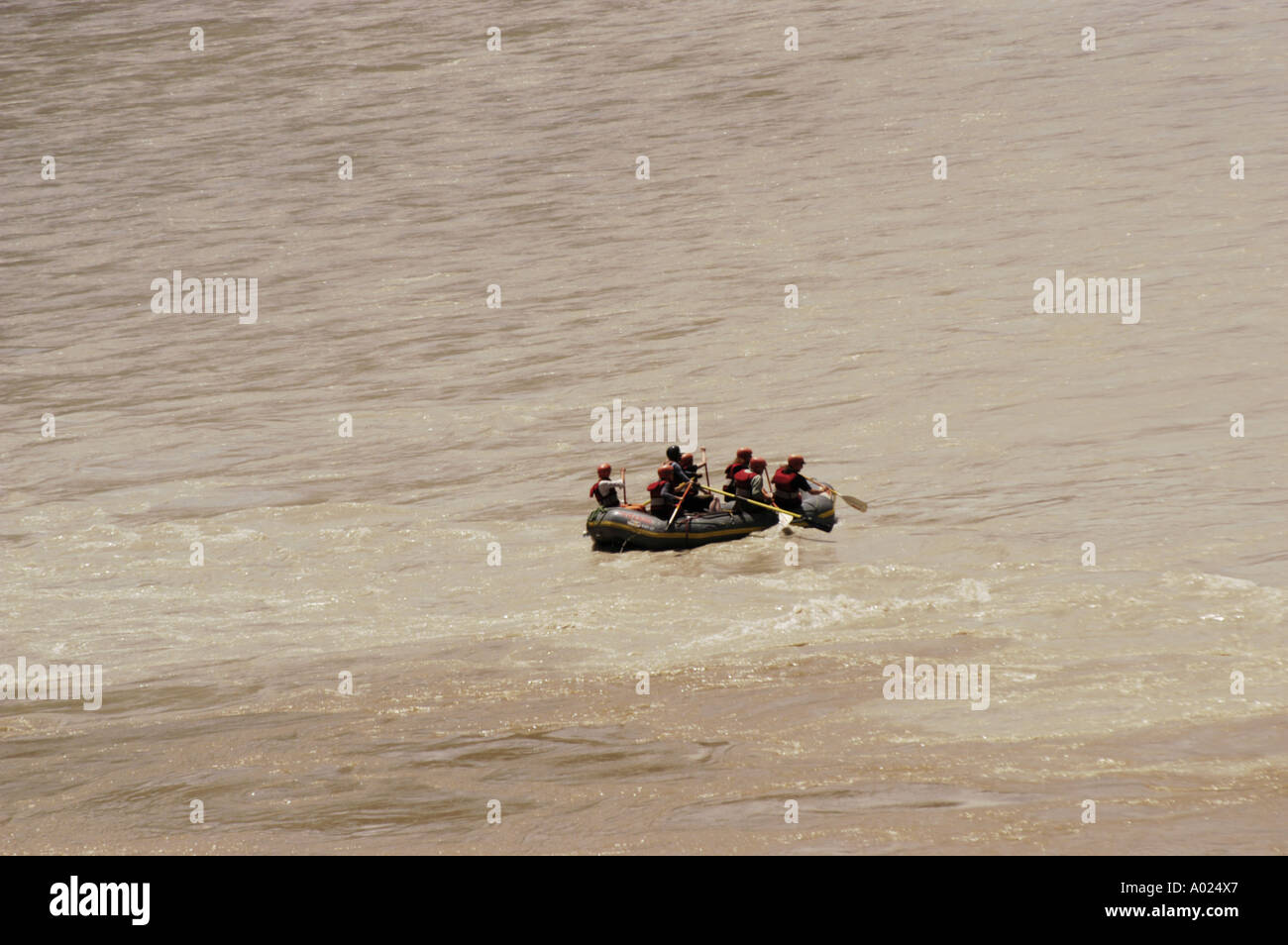 White rafting in Indus and Zanskar River Ladakh Jammu Kashmir India ...