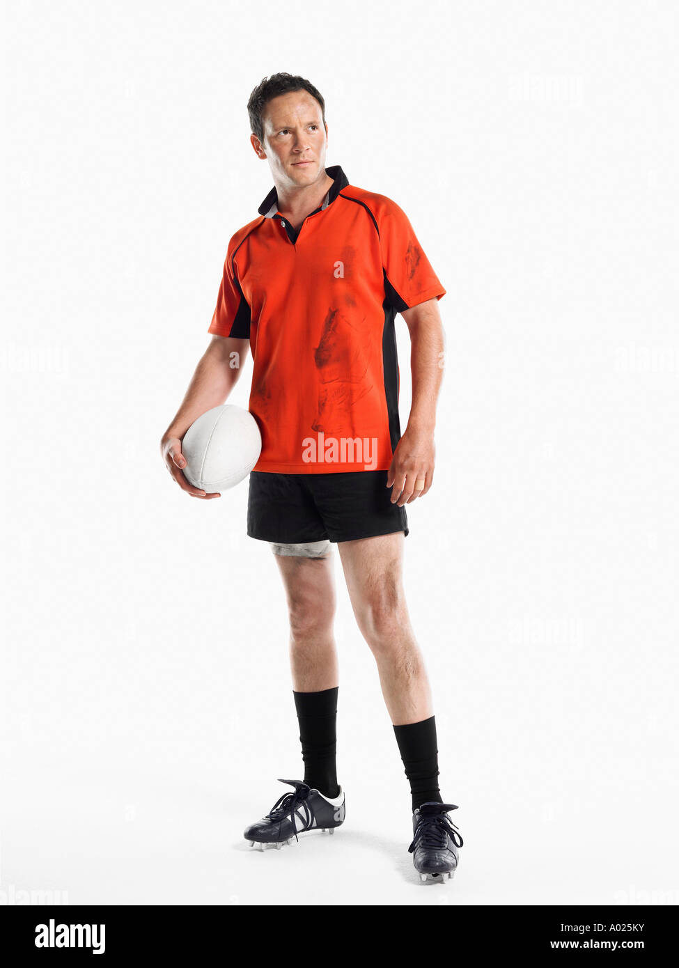 Man full length rugby player Cut Out Stock Images & Pictures - Alamy