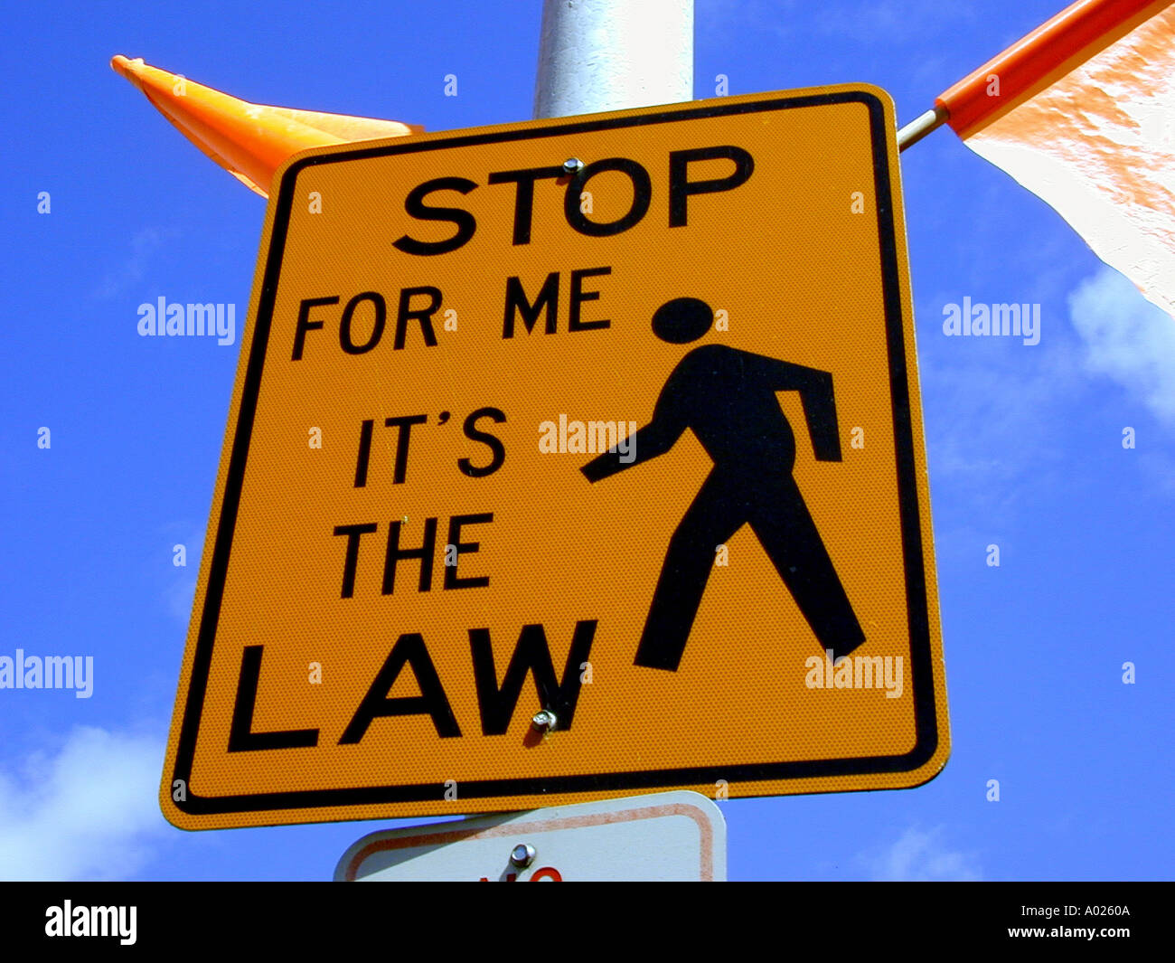 Pedestrian warning sign in Washington State USA Digital photo by Doug ...