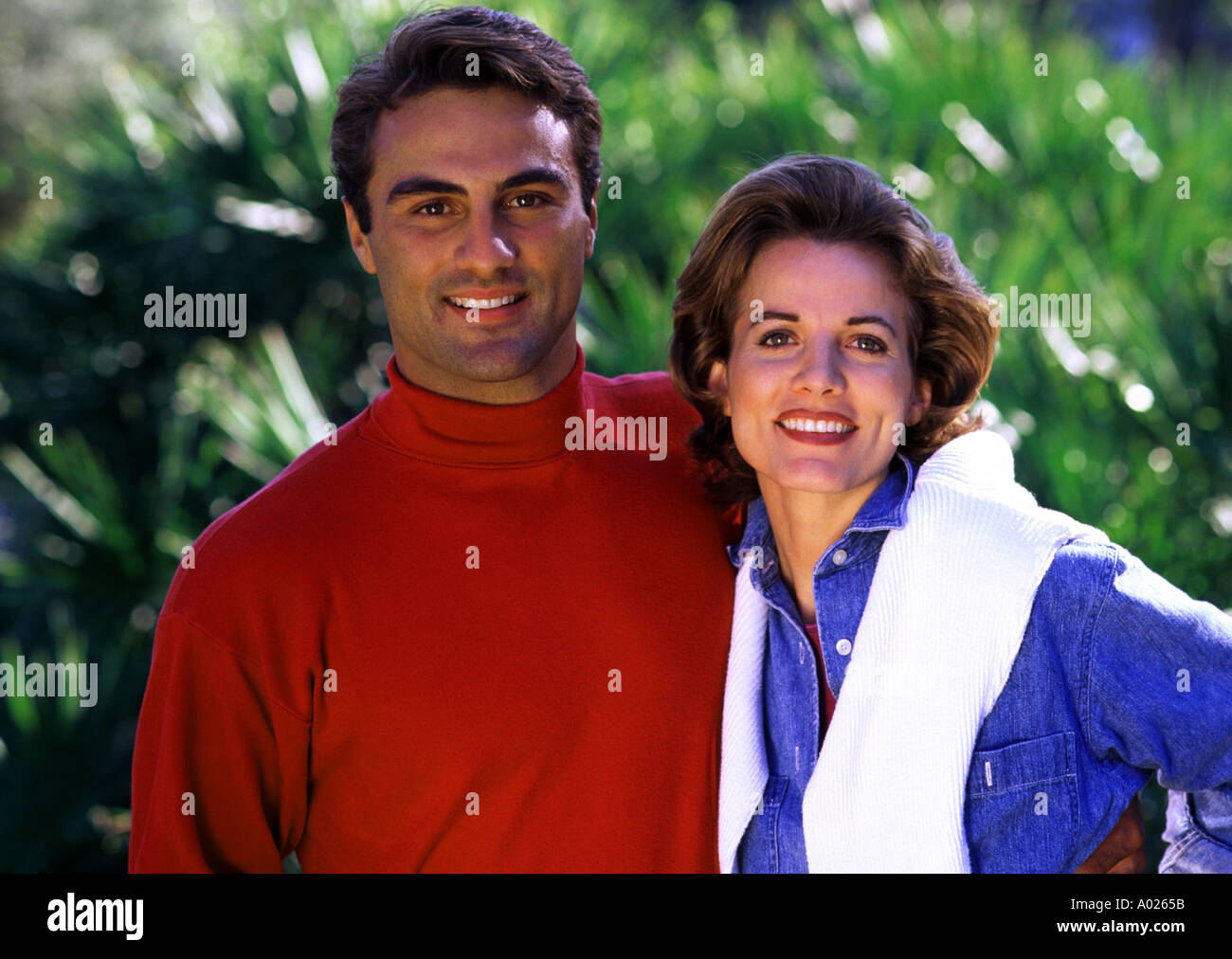 Healthy couple portrait and testimonial Stock Photo - Alamy