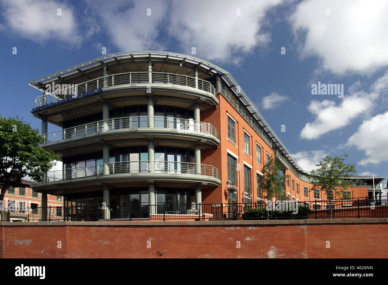 Residential development on the Nottingham Beeston canal Nottingham city ...