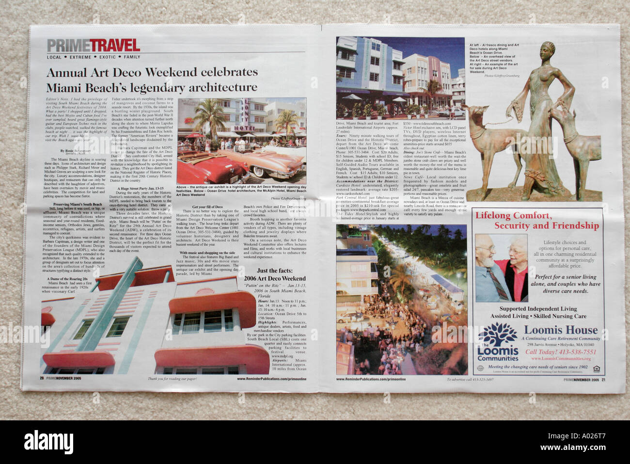 Miami Beach Florida,newspaper travel traveling feature,Art Deco Weekend ...