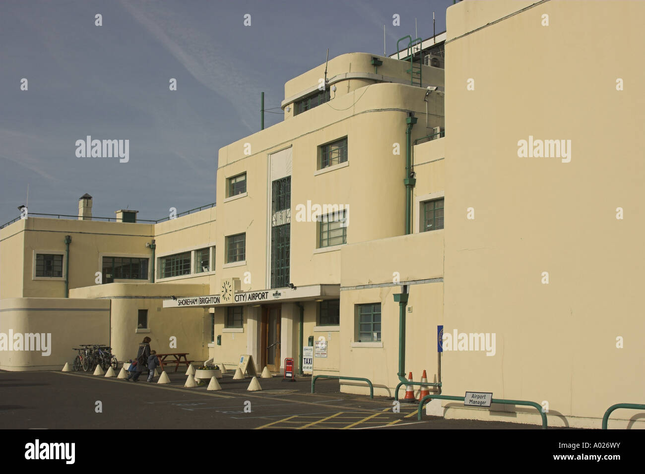 The main terminal building of Shoreham (Brighton City) Airport ...