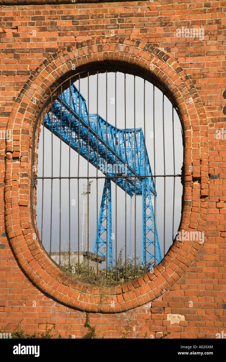Tees Transporter Bridge, or the Middlesbrough Transporter aerial ...