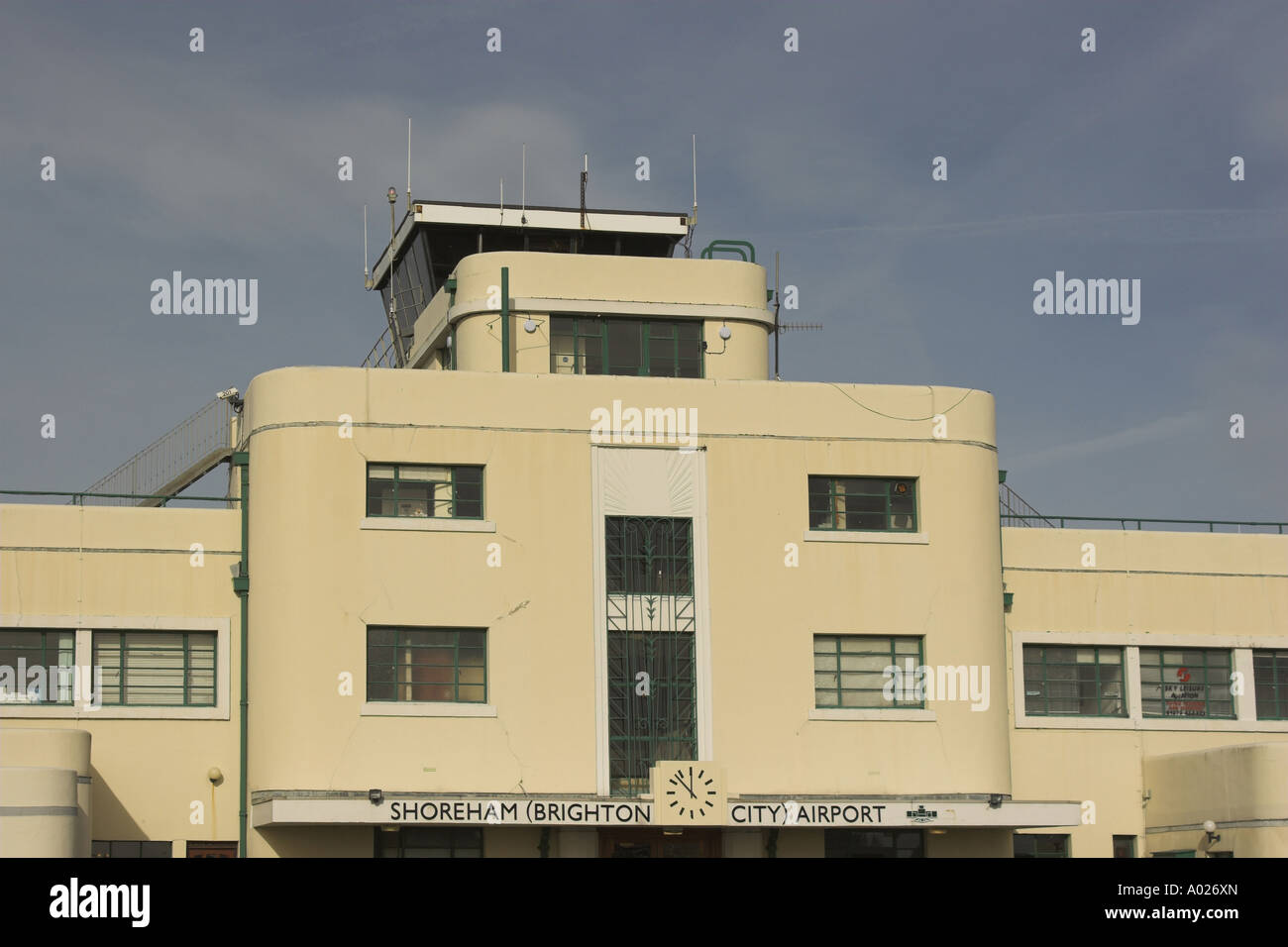 The main terminal building of Shoreham (Brighton City) Airport ...