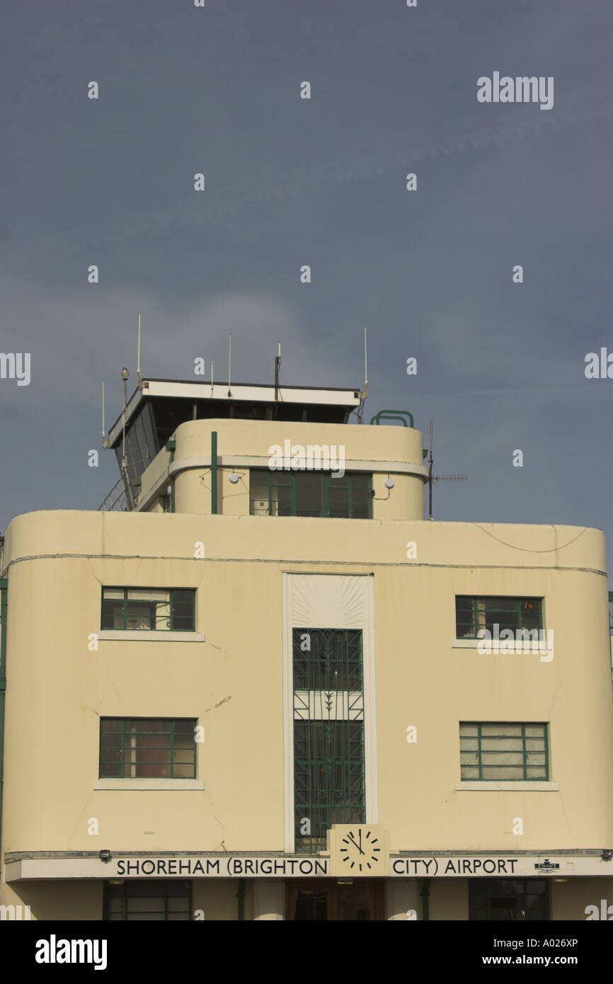The main terminal building of Shoreham (Brighton City) Airport ...
