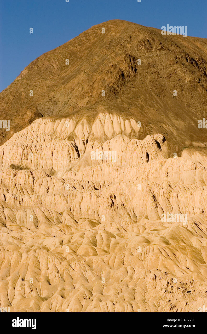 Yellow rock formations of empty sediment lake in Lamayuru Ladakh Jammu ...