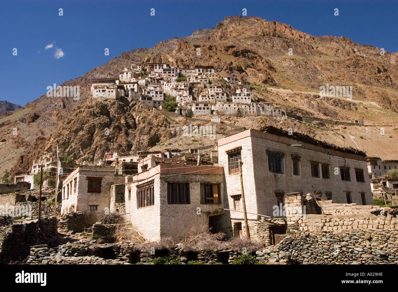 Karsha monastery Zanskar Ladakh Jammu Kashmir India Stock Photo - Alamy