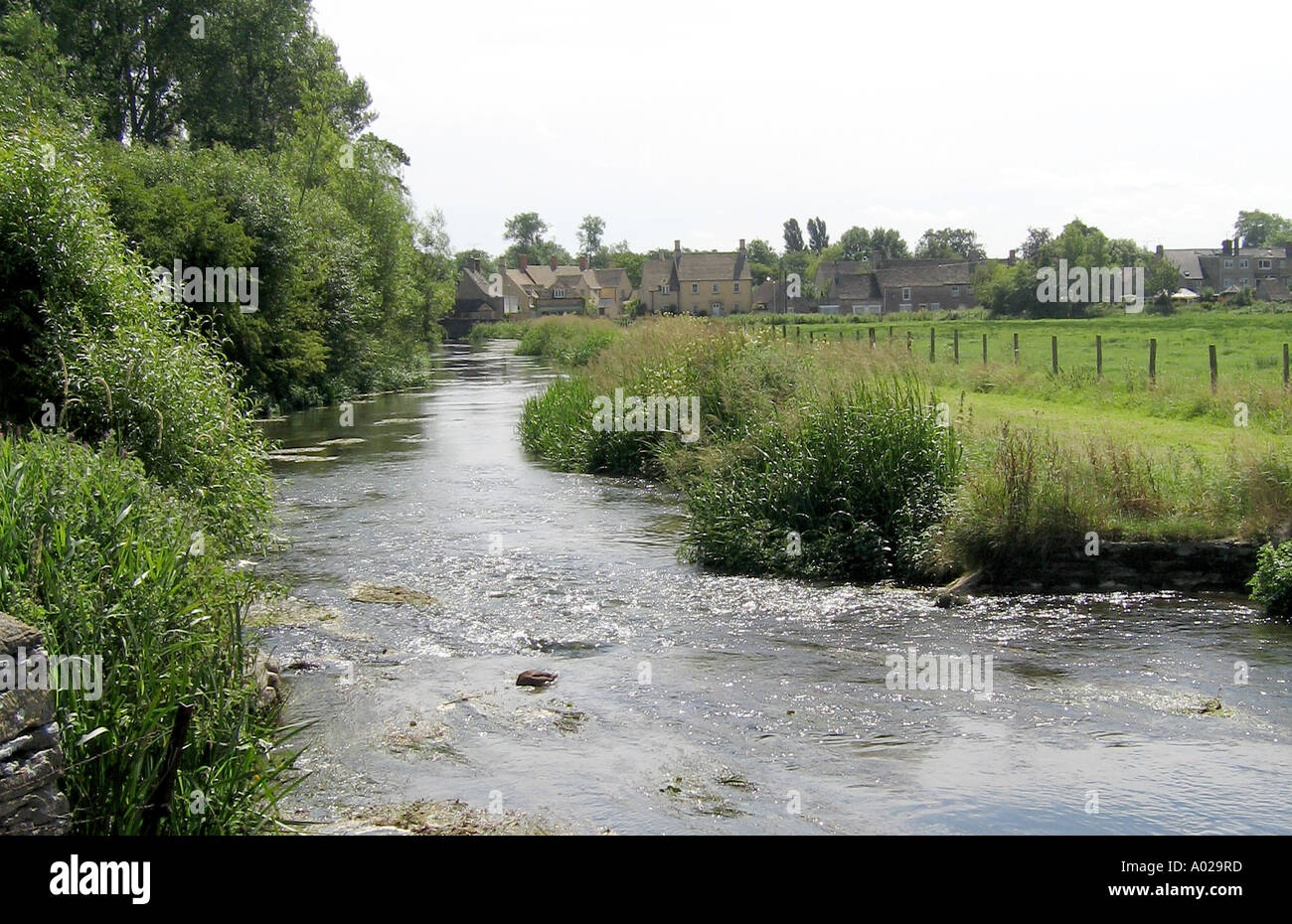 River Coln at Fairford Stock Photo - Alamy