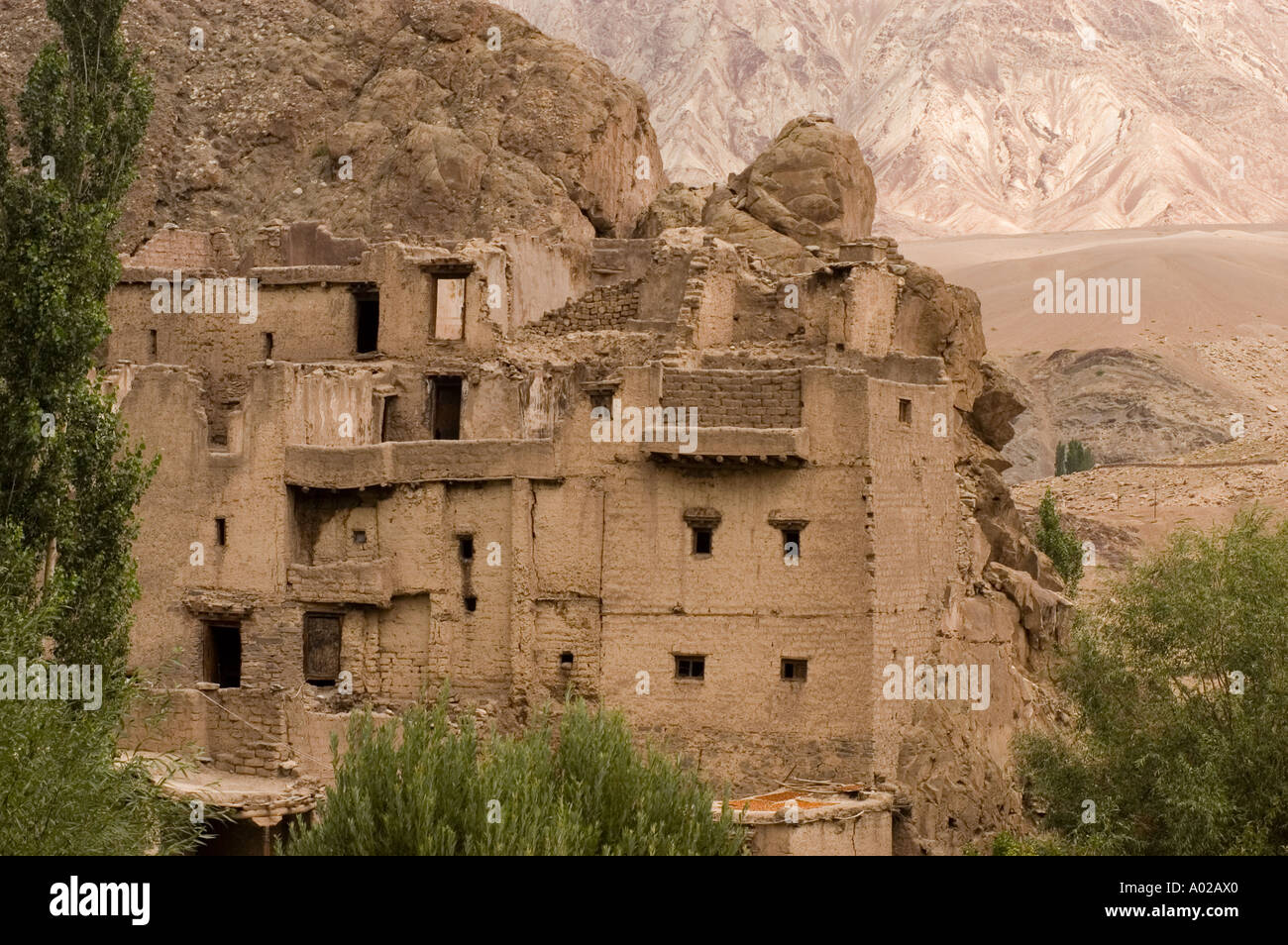 Old palace in Alchi heritage village Ladakh India Stock Photo - Alamy