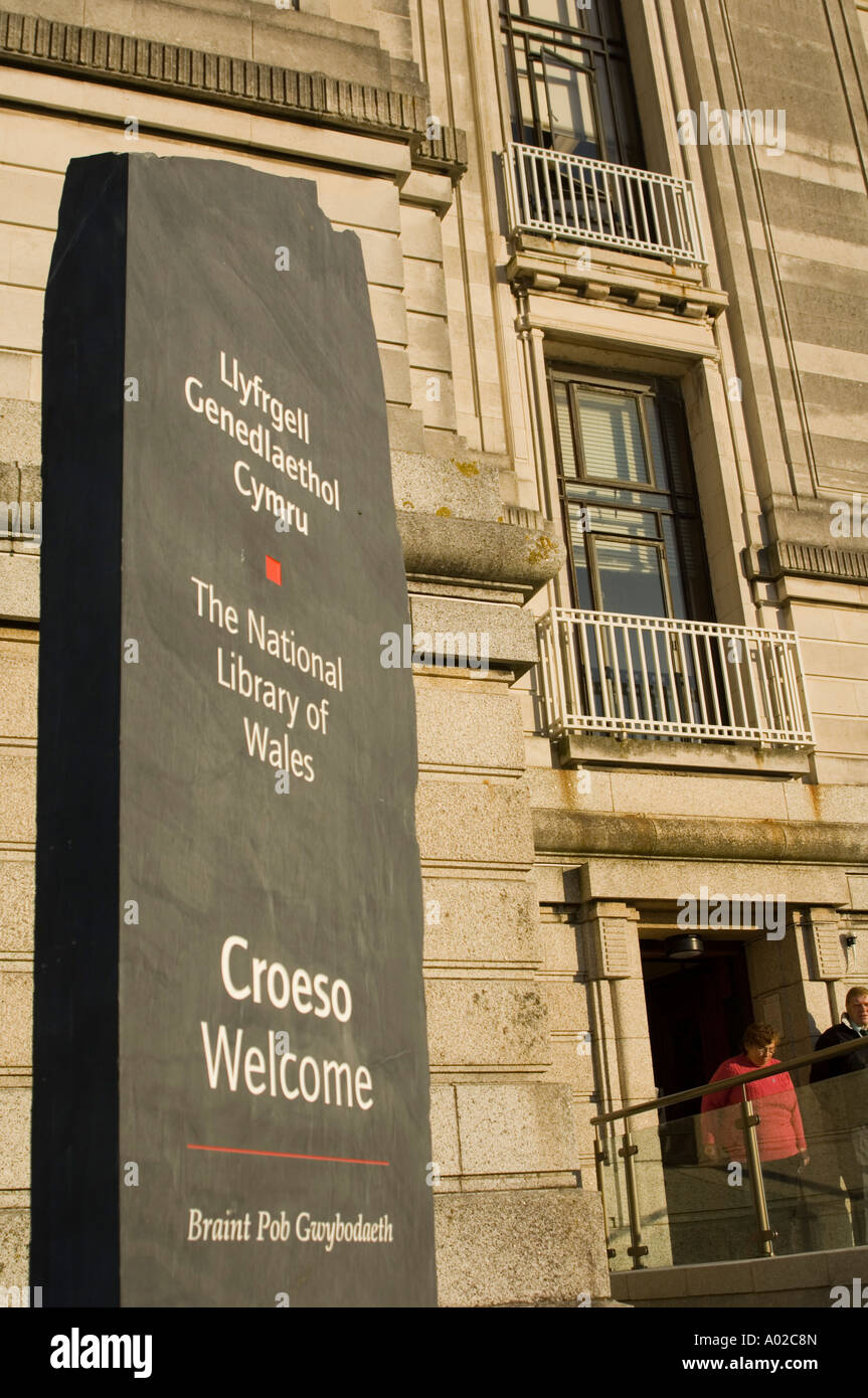 The National Library of Wales Aberystwyth Ceredigion Cymru exterior ...