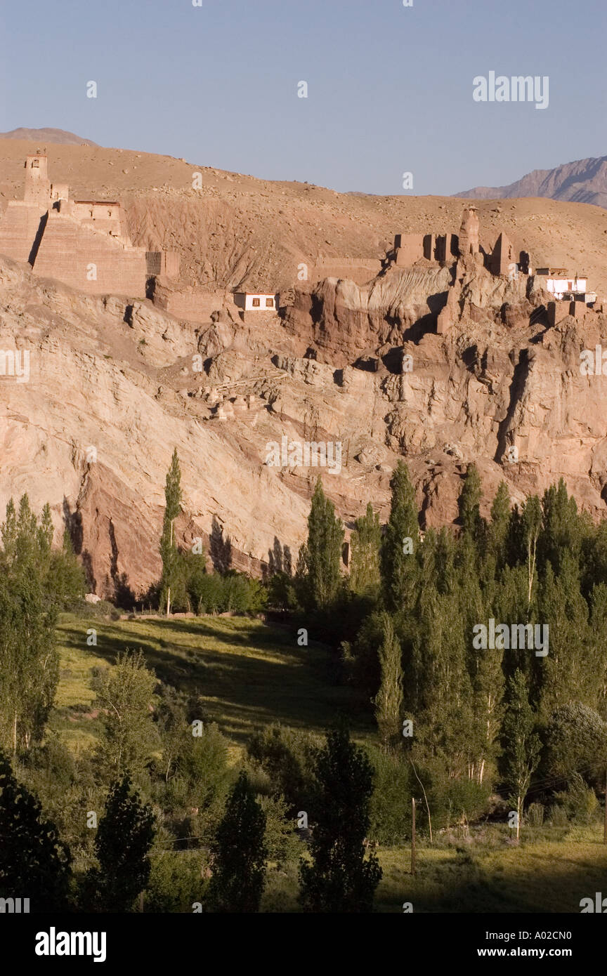 Basgo Castle and Monastery endangered UNESCO site Ladakh India Stock ...