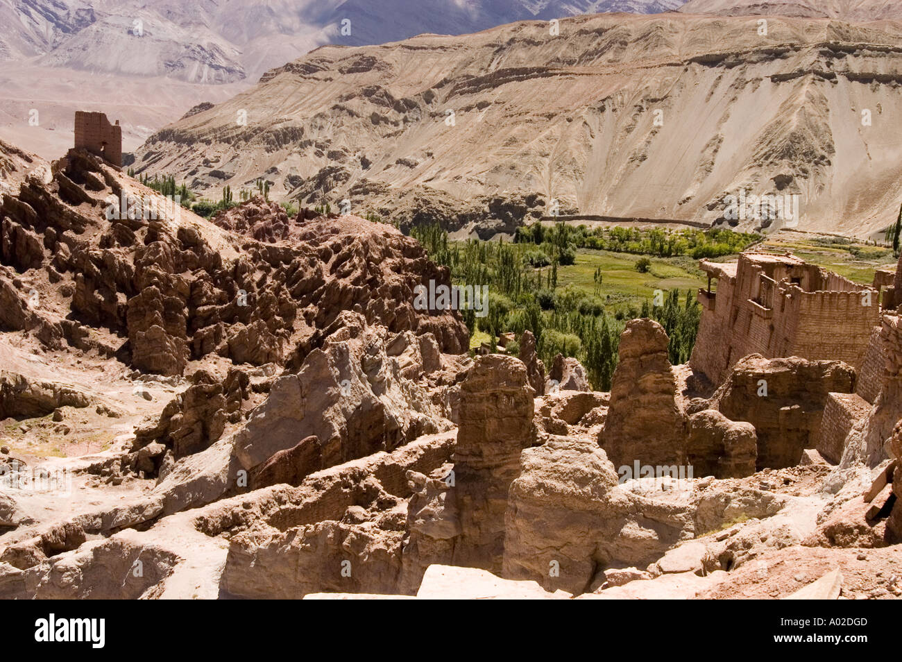 Basgo castle and monastery Ladakh Valley Jammu and Kashmir State India ...