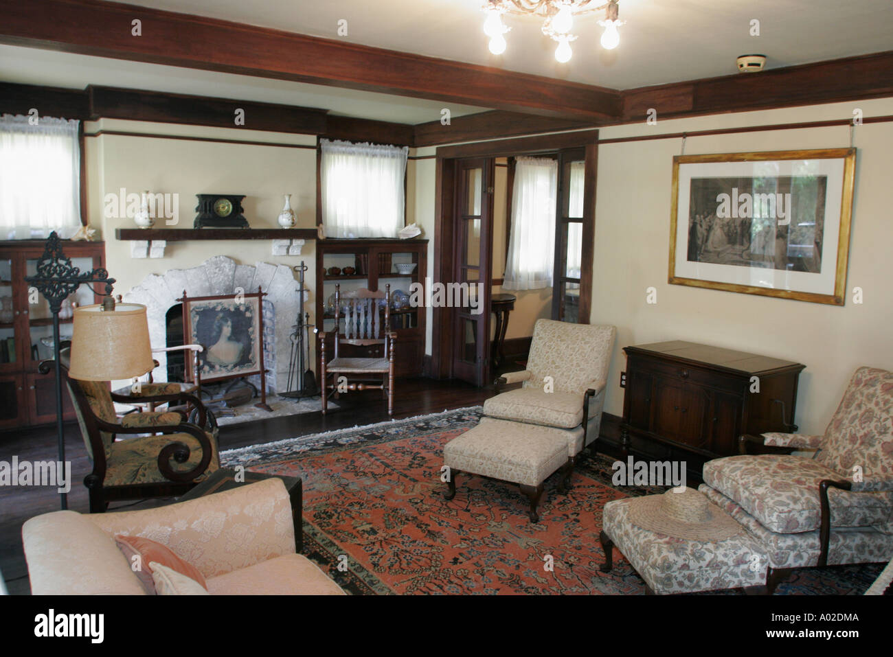 Miami Florida,Coconut Grove,Biscayne Bay water,The Barnacle historic ...