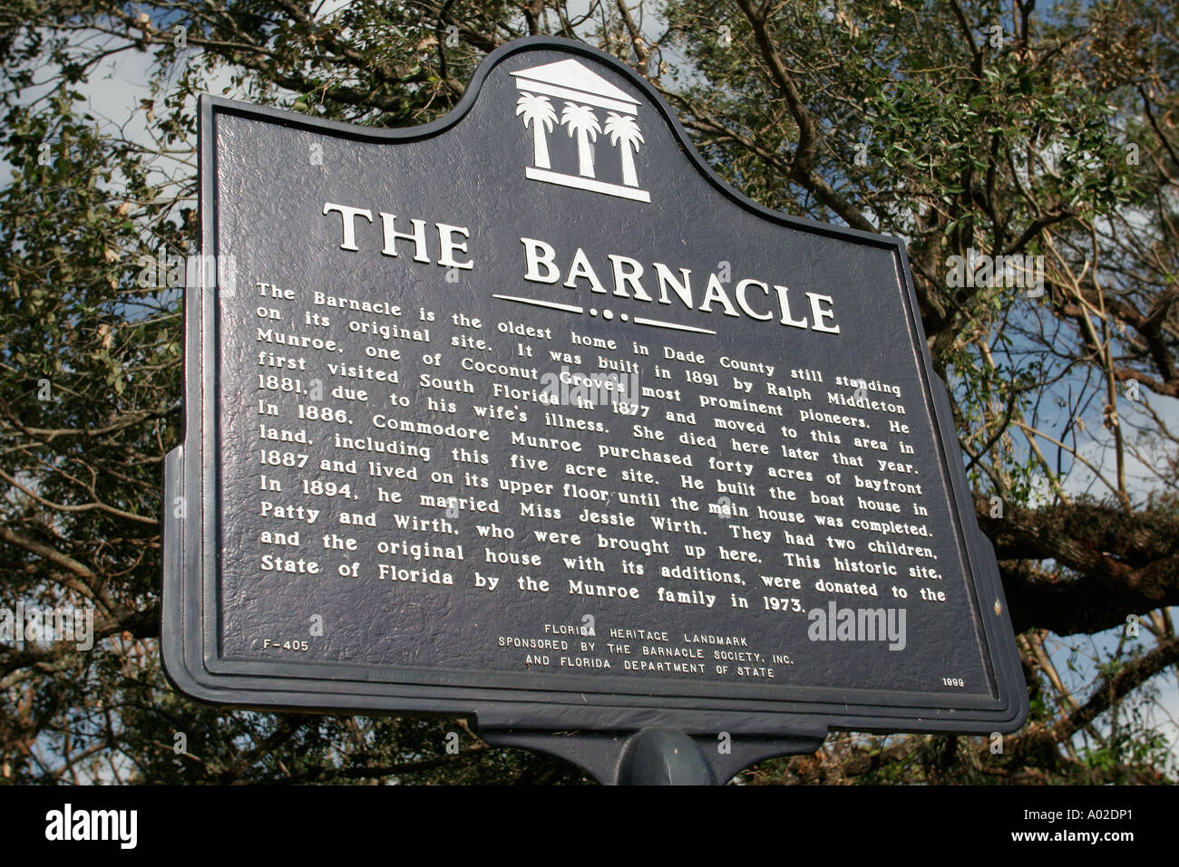 Coconut grove the barnacle historic state park hi-res stock photography and images - Alamy