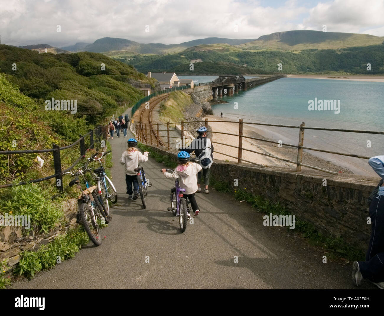 North wales cycle path way hi-res stock photography and images - Alamy