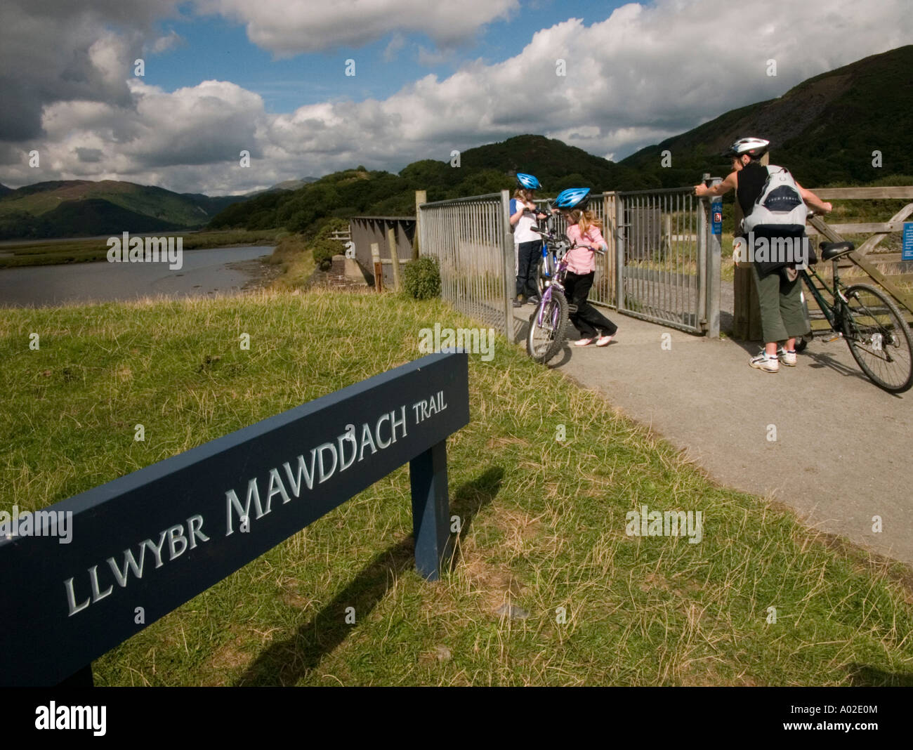 North wales cycle route hi-res stock photography and images - Alamy