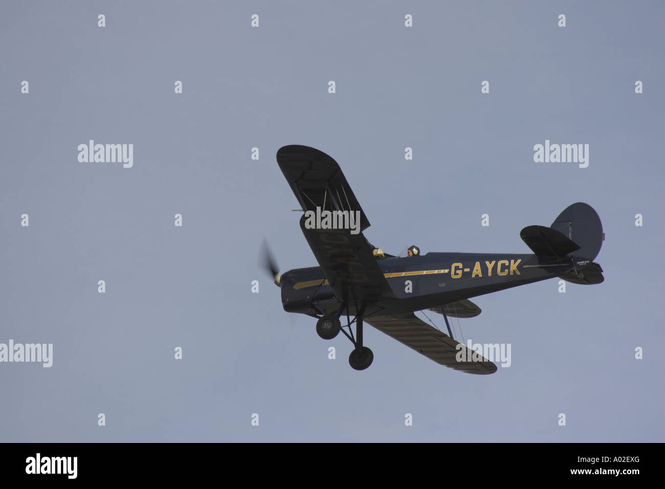 A 1947 Stampe SV4C biplane in flight Stock Photo - Alamy