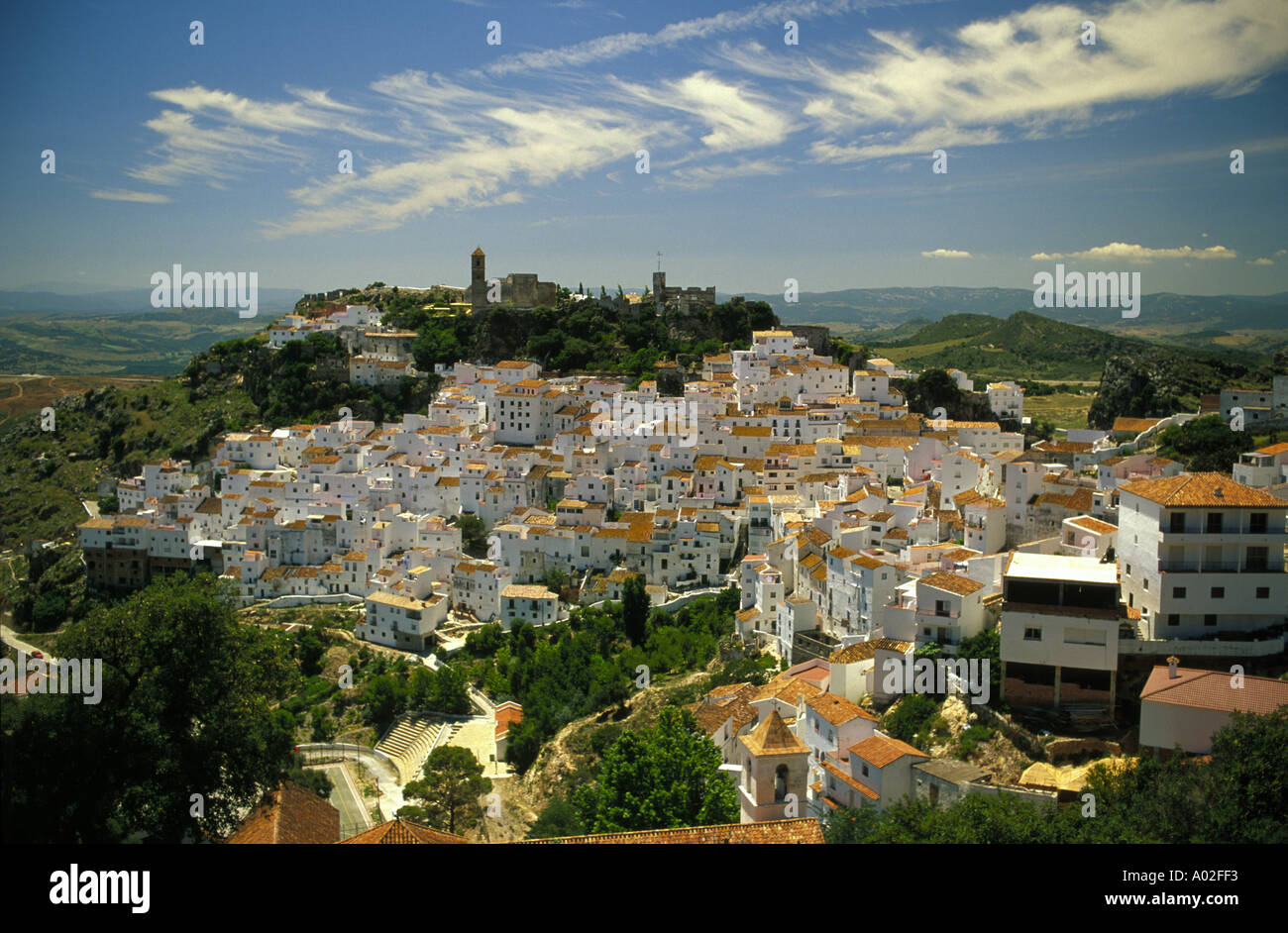 Caseras Andalucia Spain one of the white villages Stock Photo - Alamy