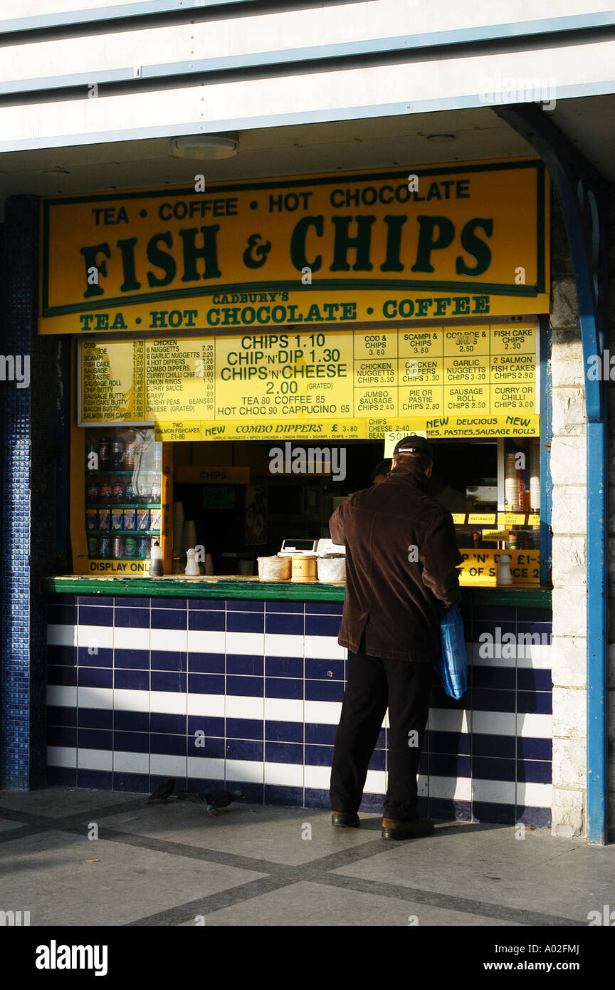 Fish and chip shop England Stock Photo - Alamy