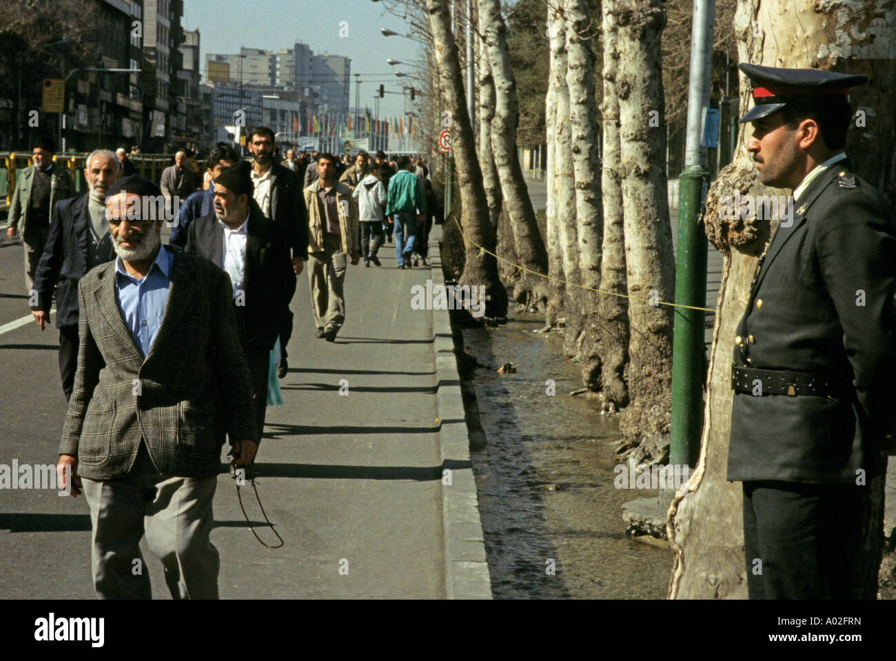 Men going to mosques for Friday prayers, Tehran, Iran Stock Photo - Alamy