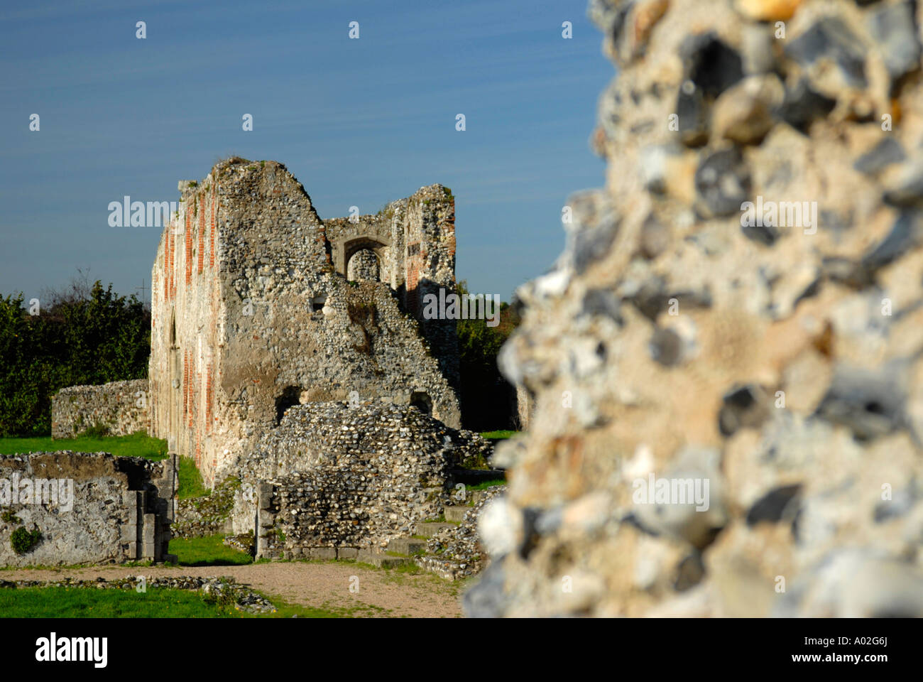 Cluniac Priory ruins Thetford Norfolk UK Stock Photo - Alamy