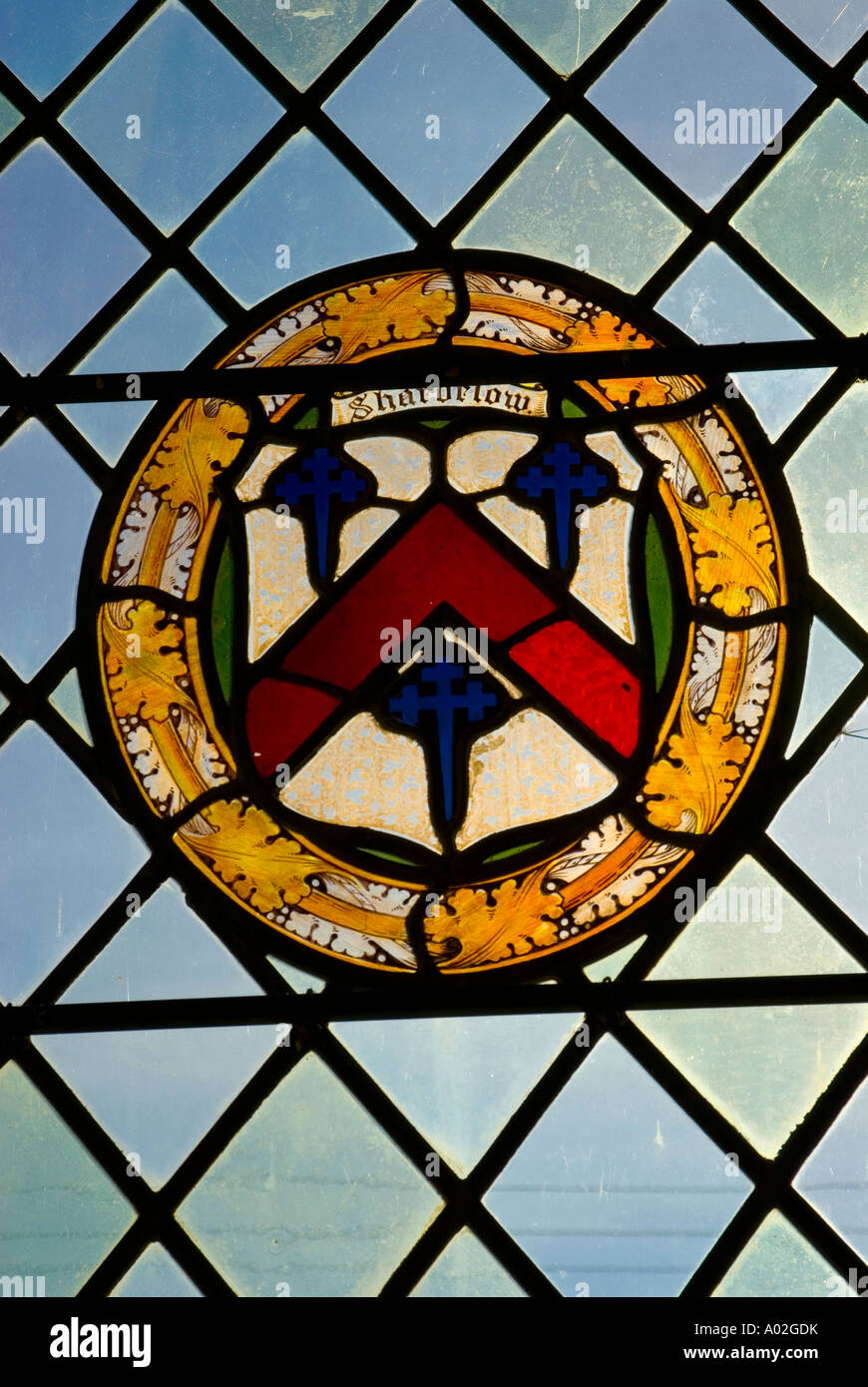 Stained glass window at St Martin s church Thompson Norfolk UK Stock ...