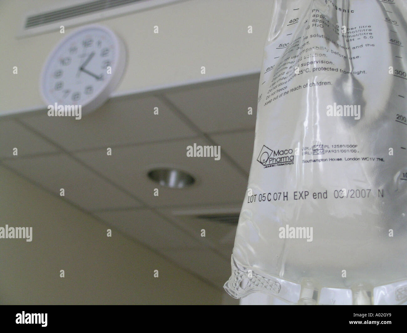 Clock hospital drip hi-res stock photography and images - Alamy