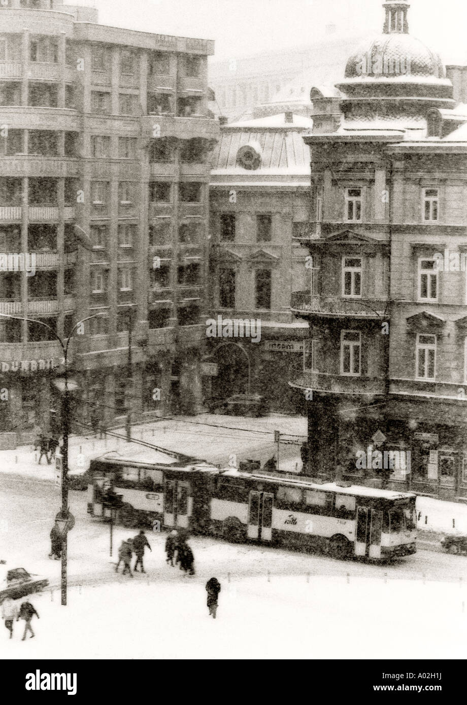 Downtown. Bucharest. Romania Stock Photo - Alamy