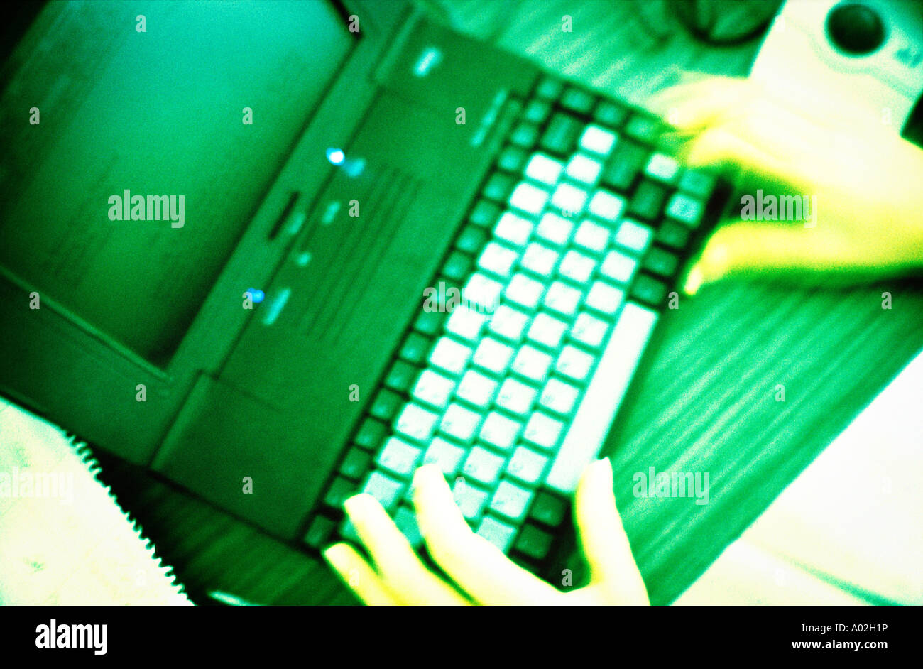 Lap top from above hi-res stock photography and images - Alamy