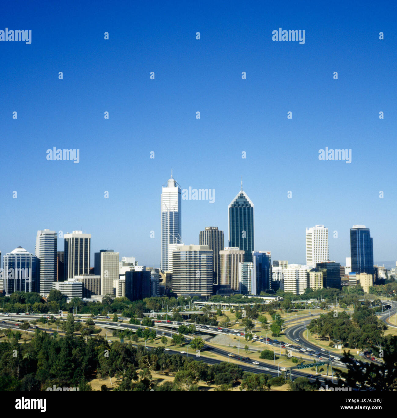 Perth City skyline from King s Park Western Australia Stock Photo - Alamy