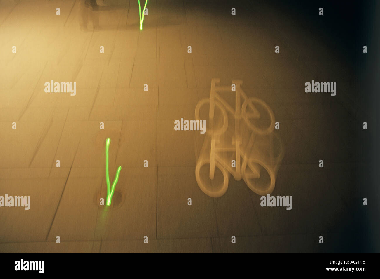 BLURRED CYCLE PATH Stock Photo - Alamy