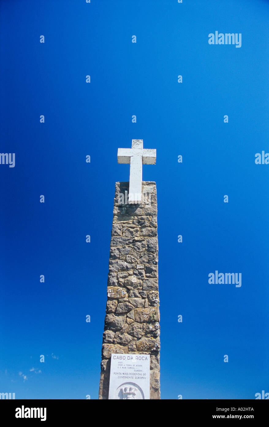 CROSS AT CABO DA ROCA Stock Photo - Alamy