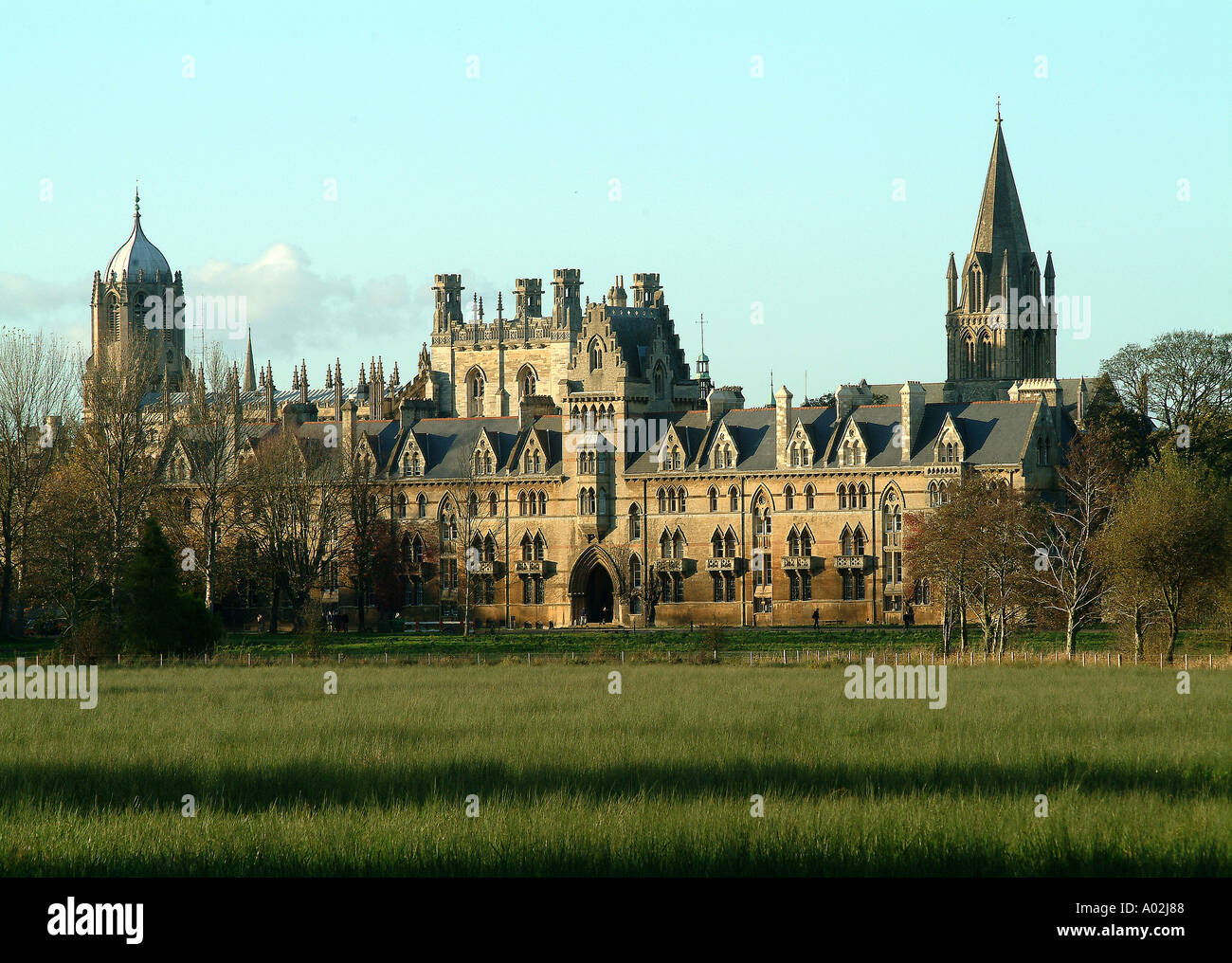 View of The Meadow Buildings and College from Christ Church Meadow ...