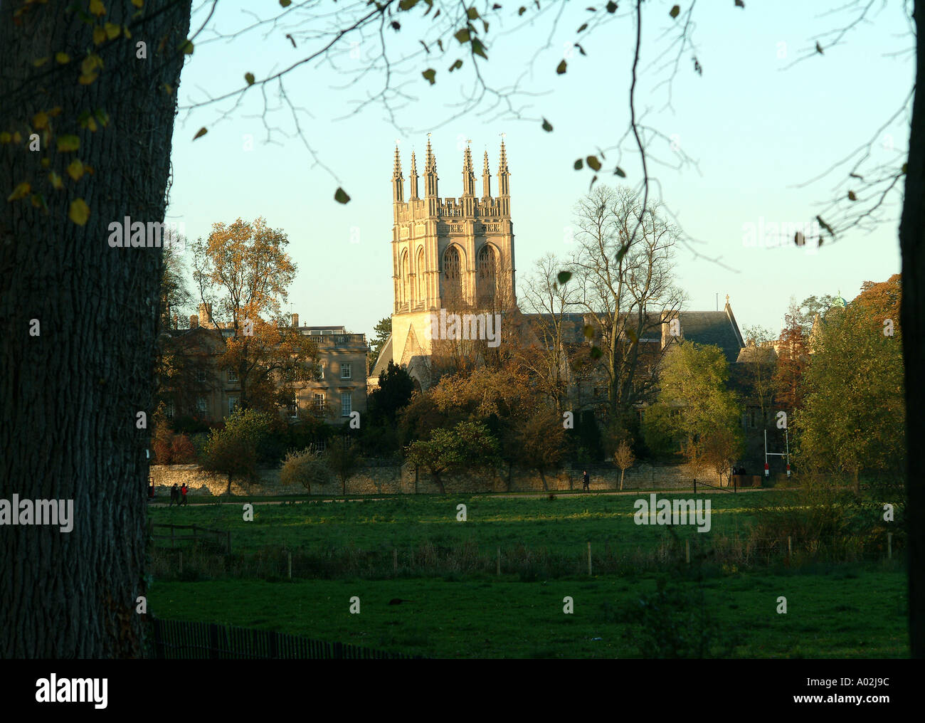 Merton College from Christ Church Meadow Stock Photo - Alamy
