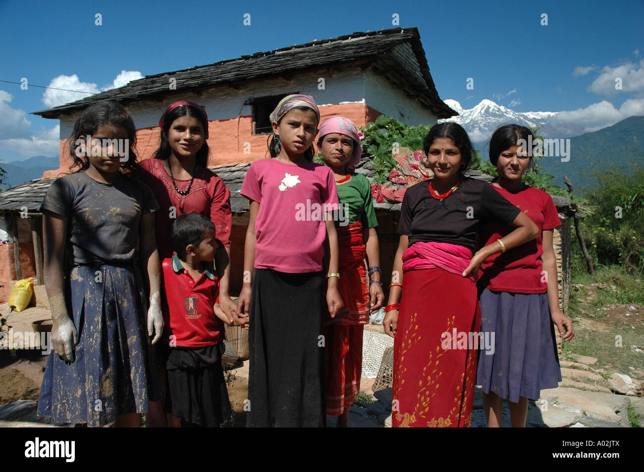 Nepalese family hi-res stock photography and images - Alamy